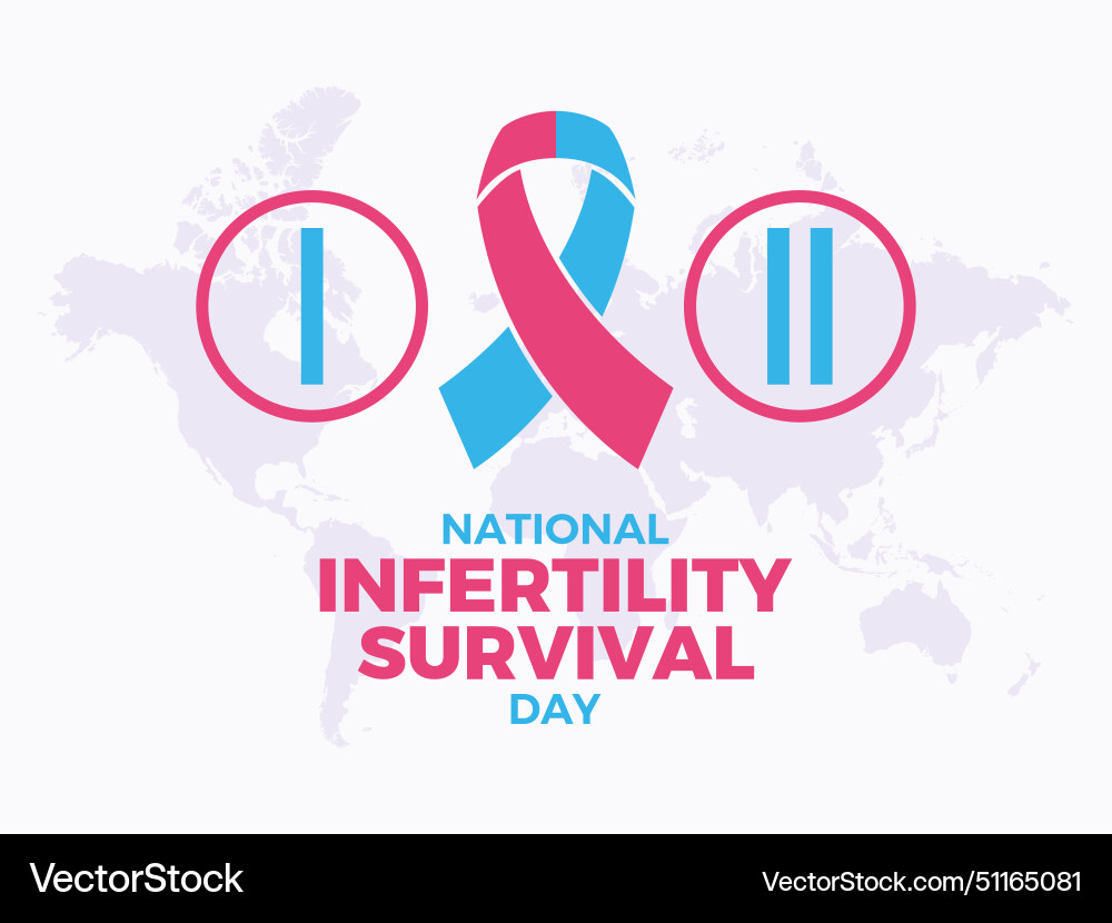 National infertility survival day poster Vector Image