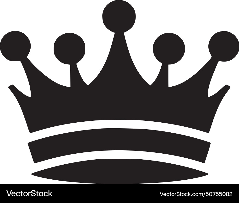 Crown - minimalist and simple silhouette Vector Image