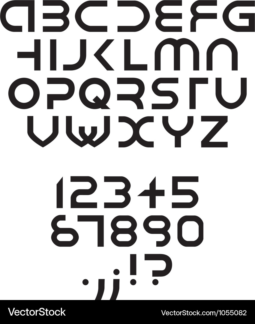 Fonts Royalty Free Vector Image - VectorStock