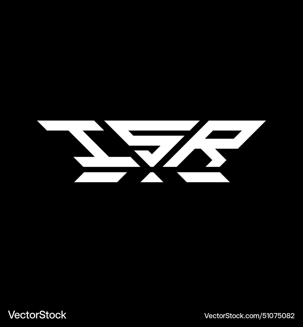 Isr letter logo design simple and modern Vector Image