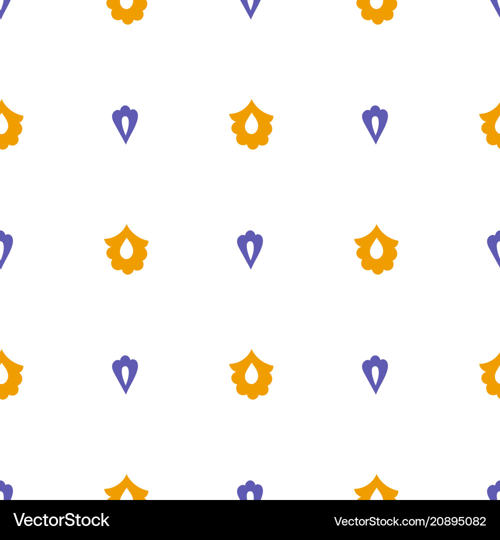 Oriental seamless pattern tatar ornament white 3 Vector Image