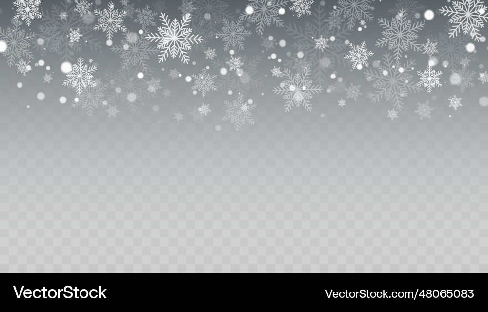 Falling snow overlay background Royalty Free Vector Image