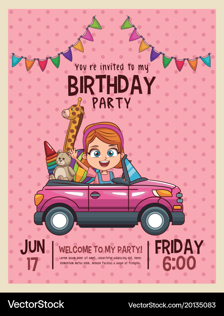 Birthday Invitation Card Design With Photo For Kids - Infoupdate.org