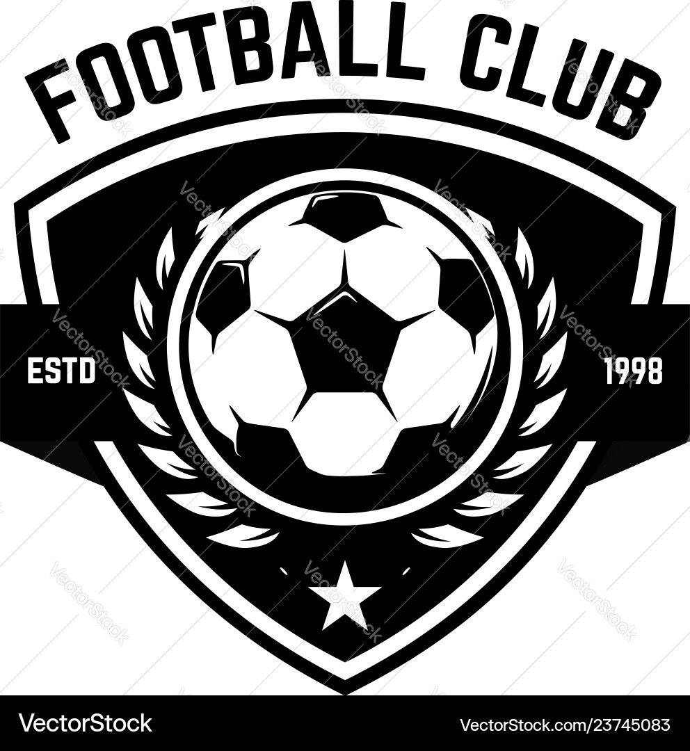 Soccer football emblems design element for logo Vector Image