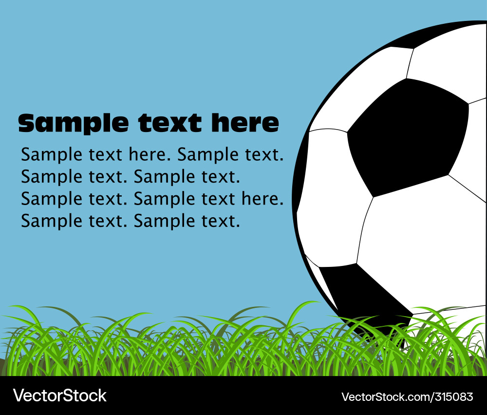 Soccer Royalty Free Vector Image - VectorStock