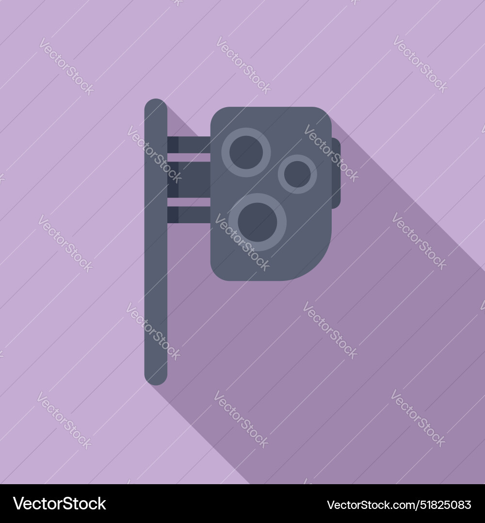 Traffic light showing stop signal with red lights Vector Image