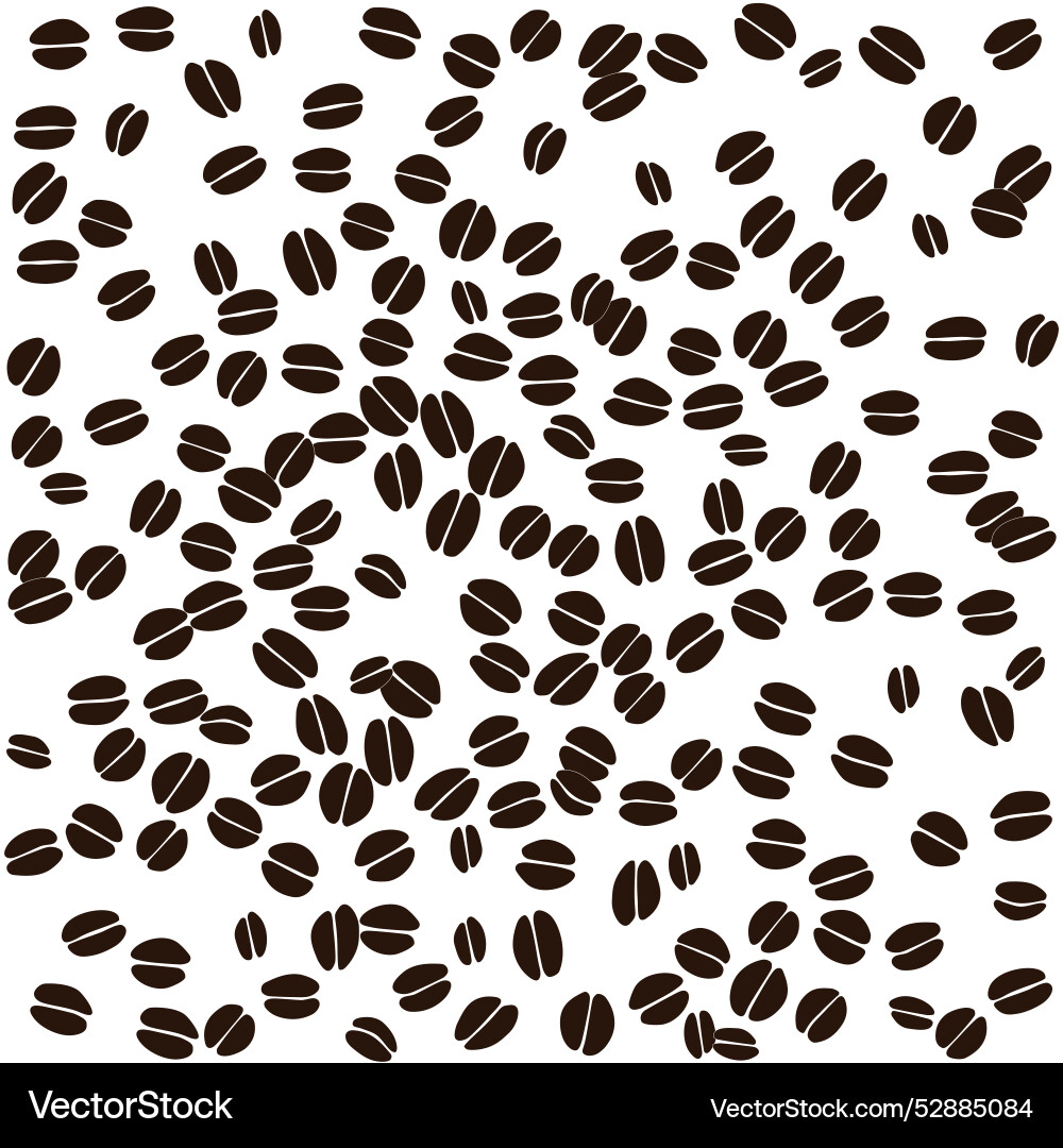 Seamless coffee bean wallpaper pattern Royalty Free Vector