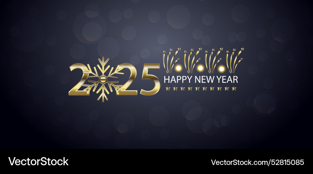 A fresh start celebrating 2025 with hope Vector Image