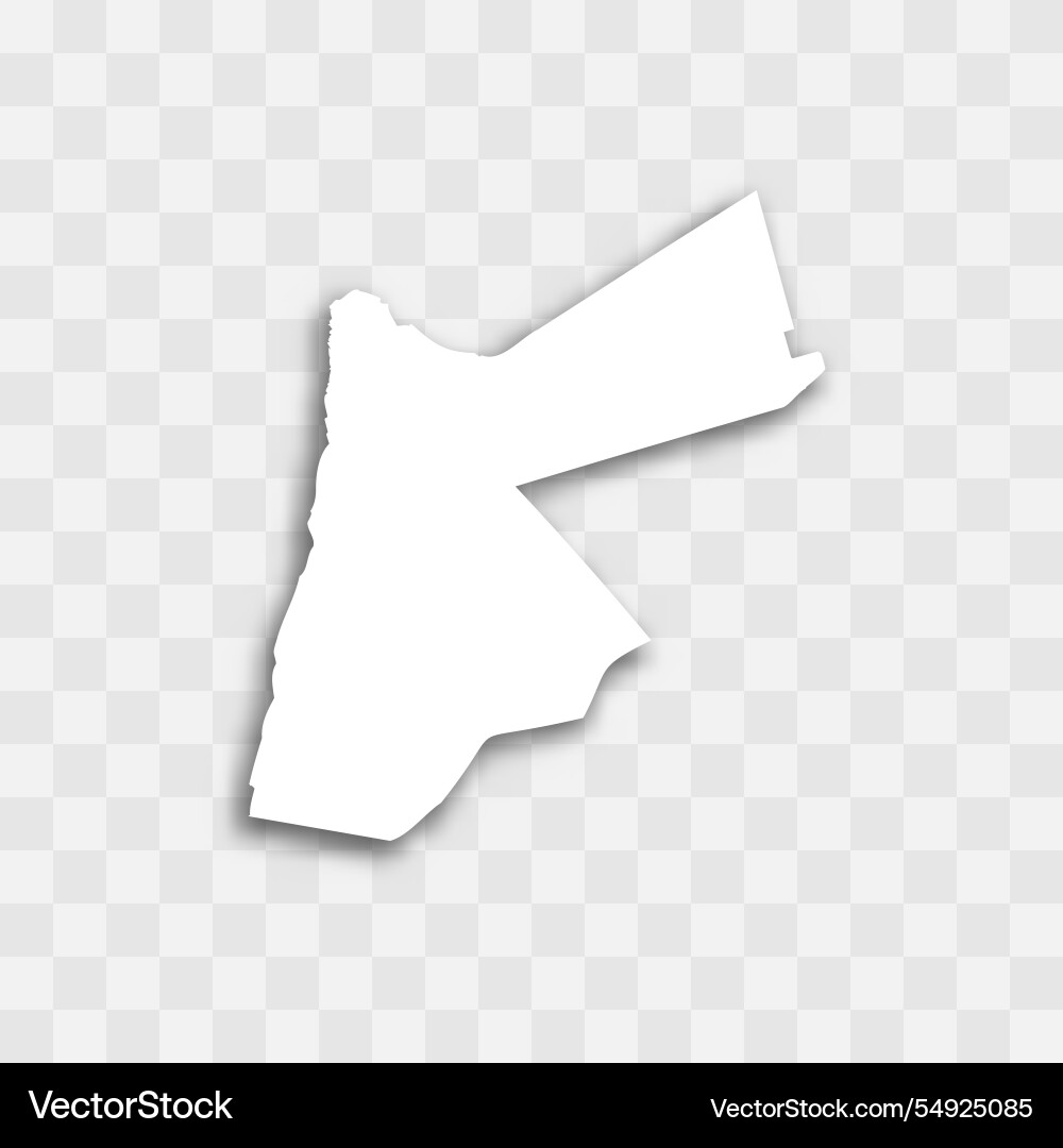 Jordan map silhouette Royalty Free Vector Image