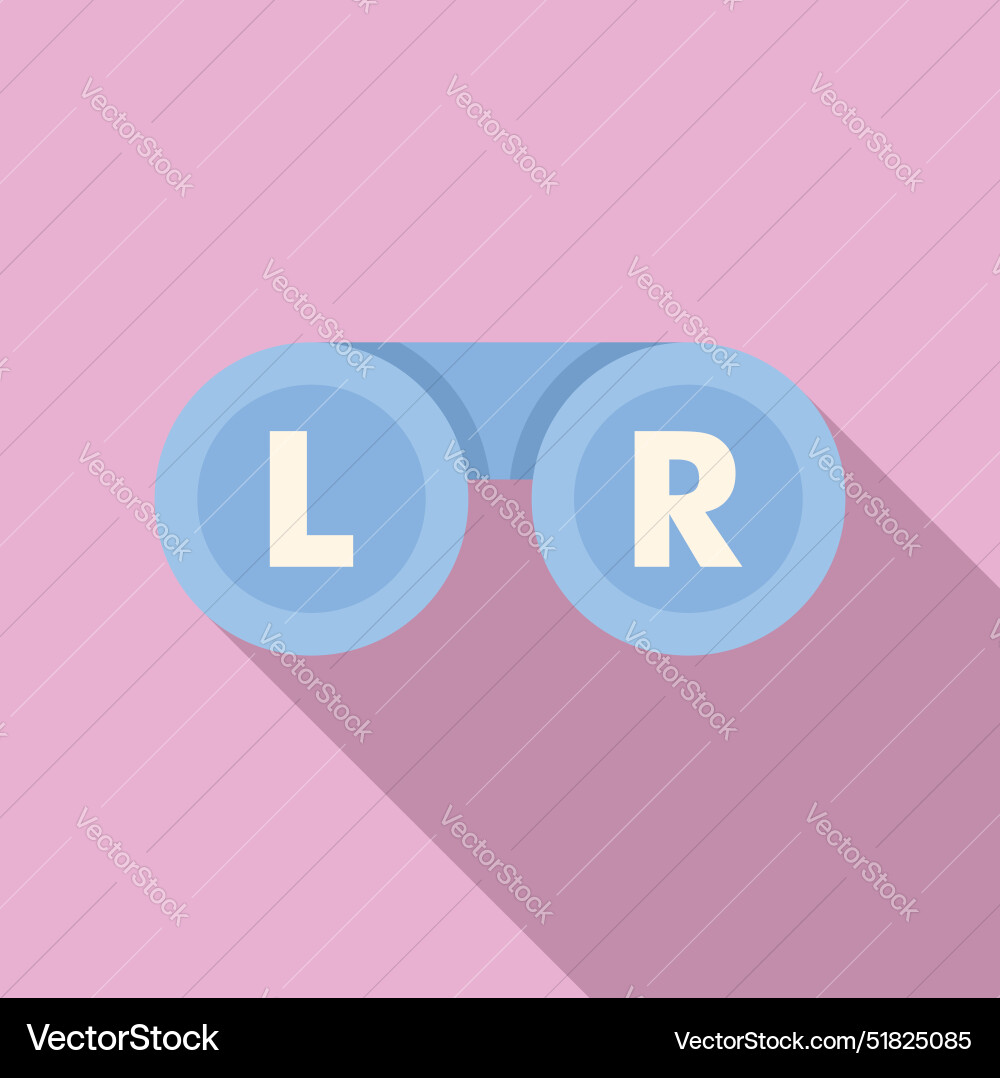Trial frame with left and right lenses Royalty Free Vector