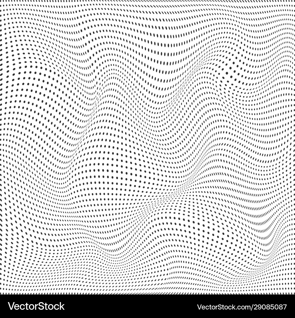 Abstract background wave particles surface Vector Image