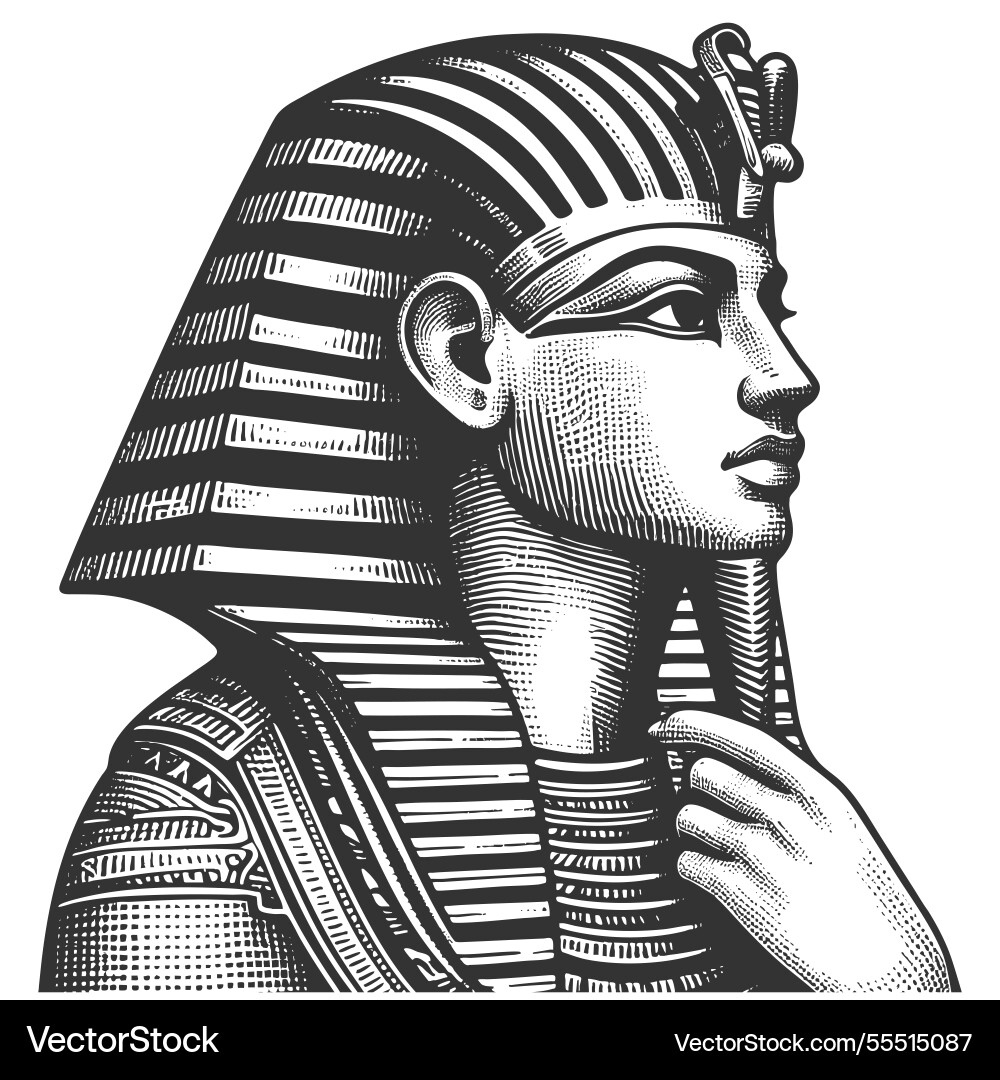 Ancient egyptian pharaoh Royalty Free Vector Image