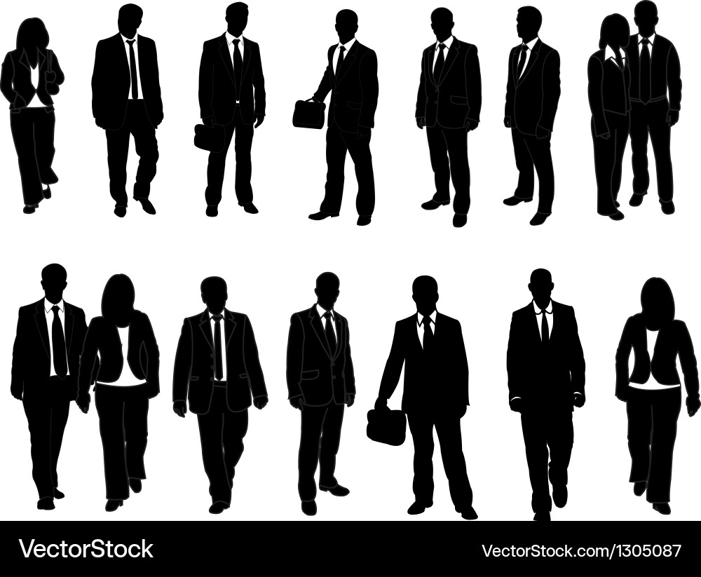 Business man collection Royalty Free Vector Image