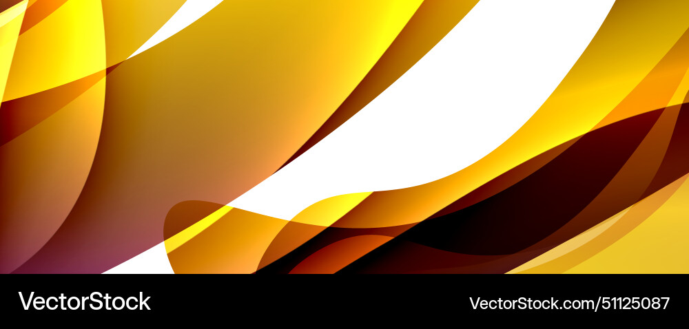 Closeup of a golden wave pattern on white Vector Image