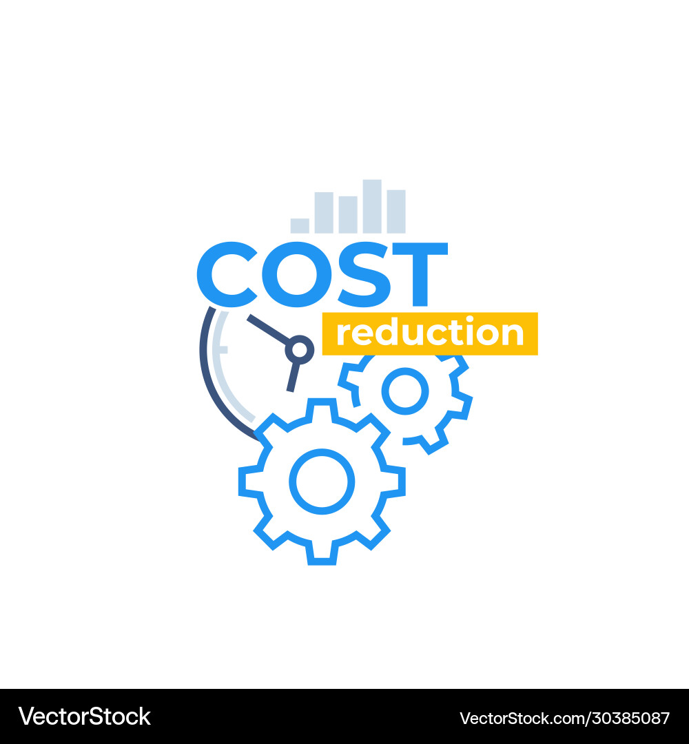 Cost reduction Royalty Free Vector Image - VectorStock