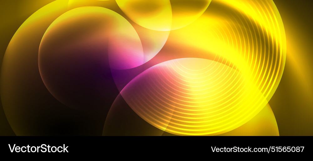 Shiny color neon glowing design Royalty Free Vector Image