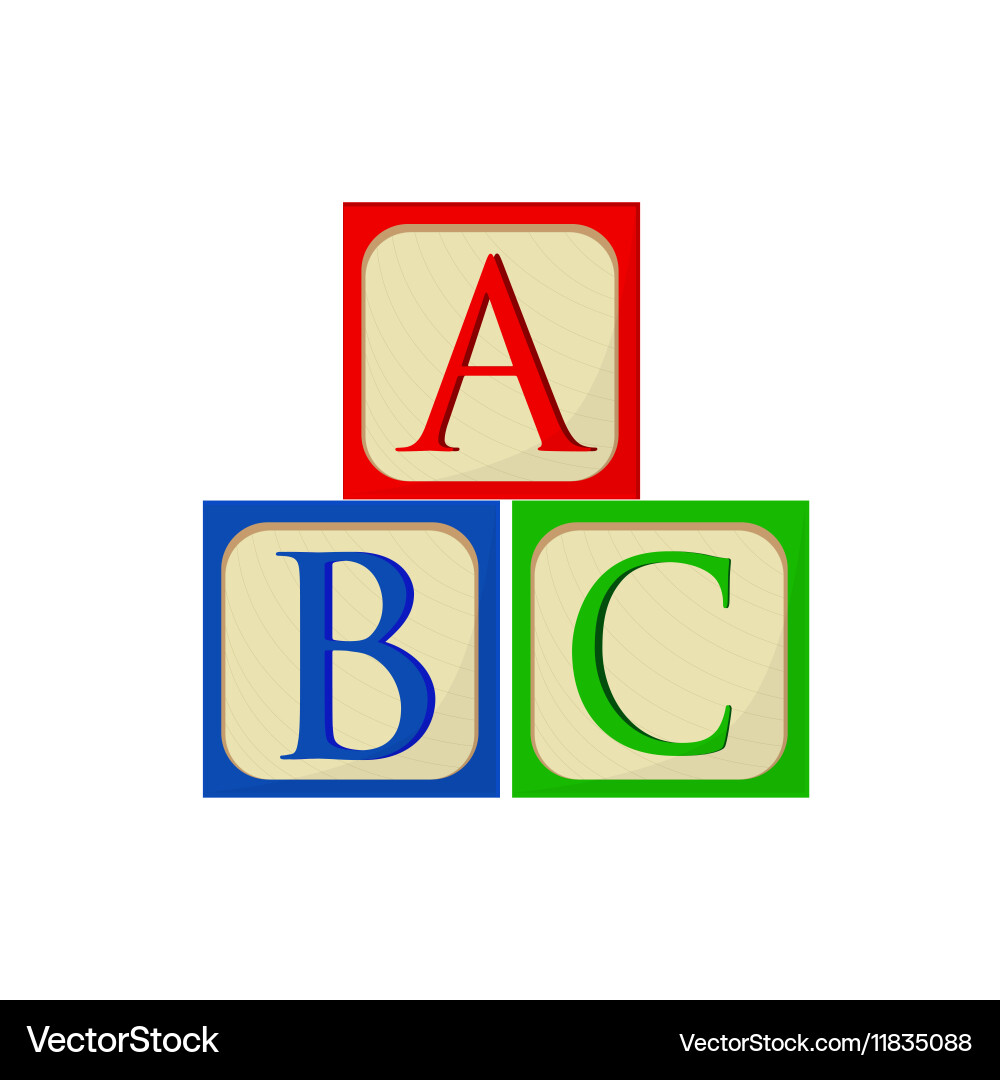 Abc blocks Royalty Free Vector Image - VectorStock