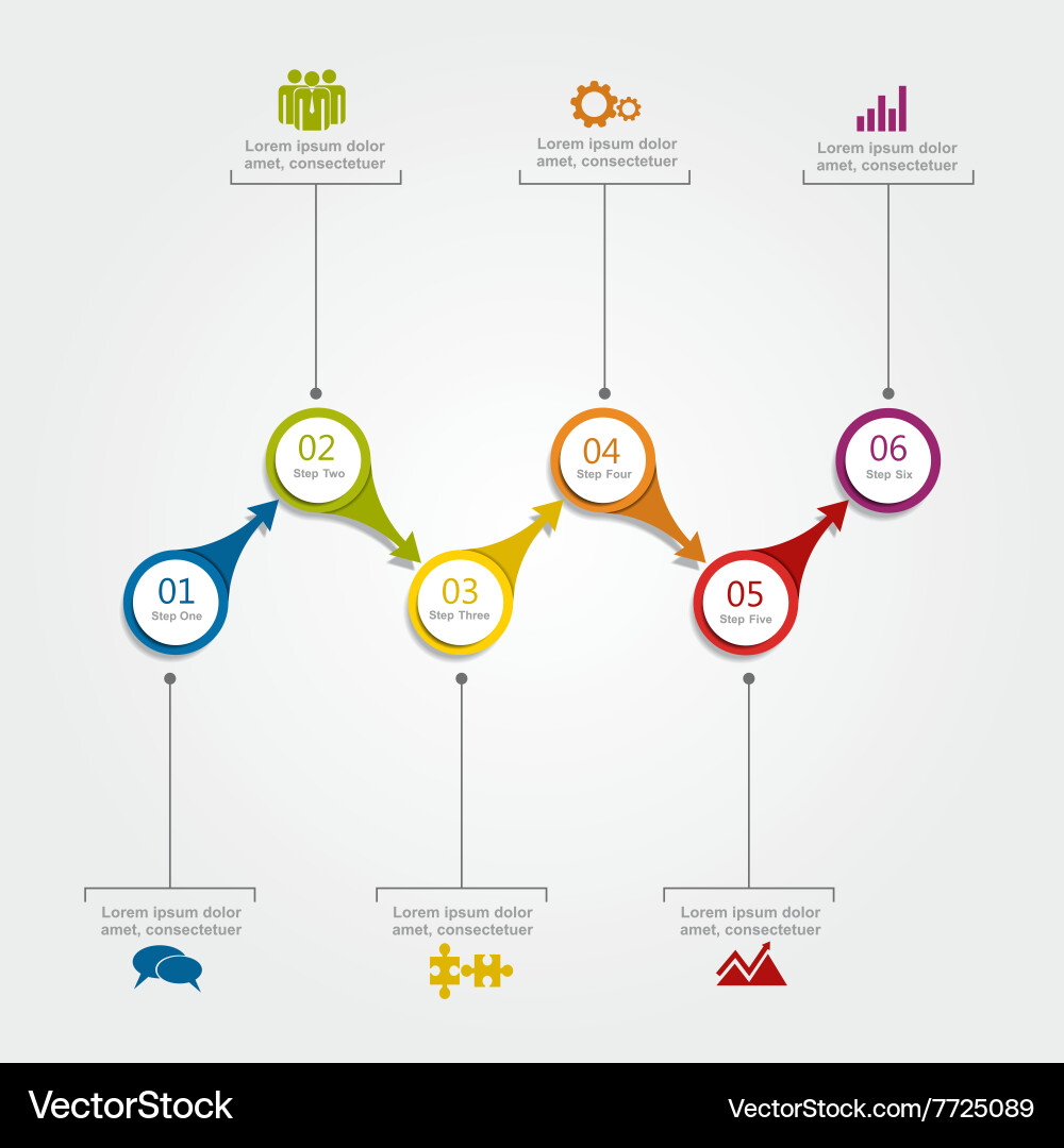Banner infographic design template Royalty Free Vector Image