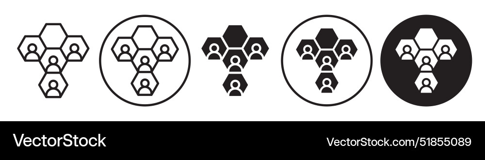 Customer Segment Icon Set Collection For Web Vector Image