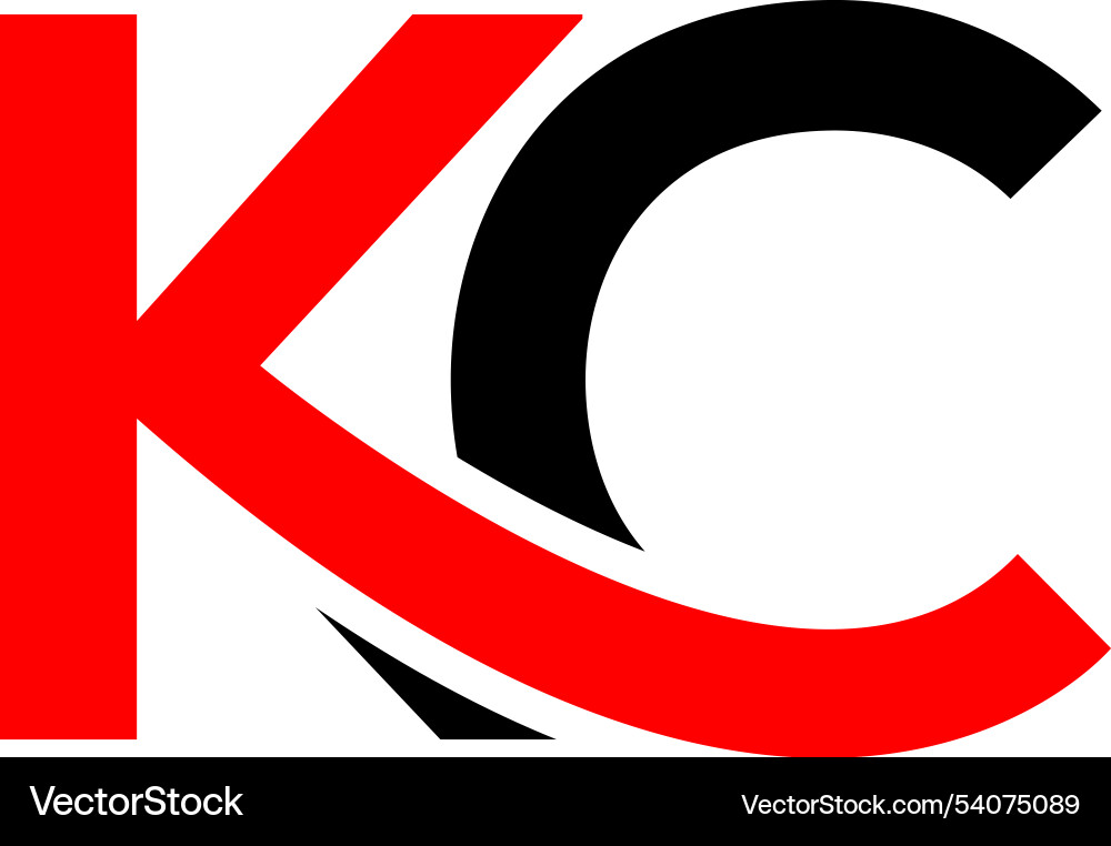 Kc logo Royalty Free Vector Image - VectorStock