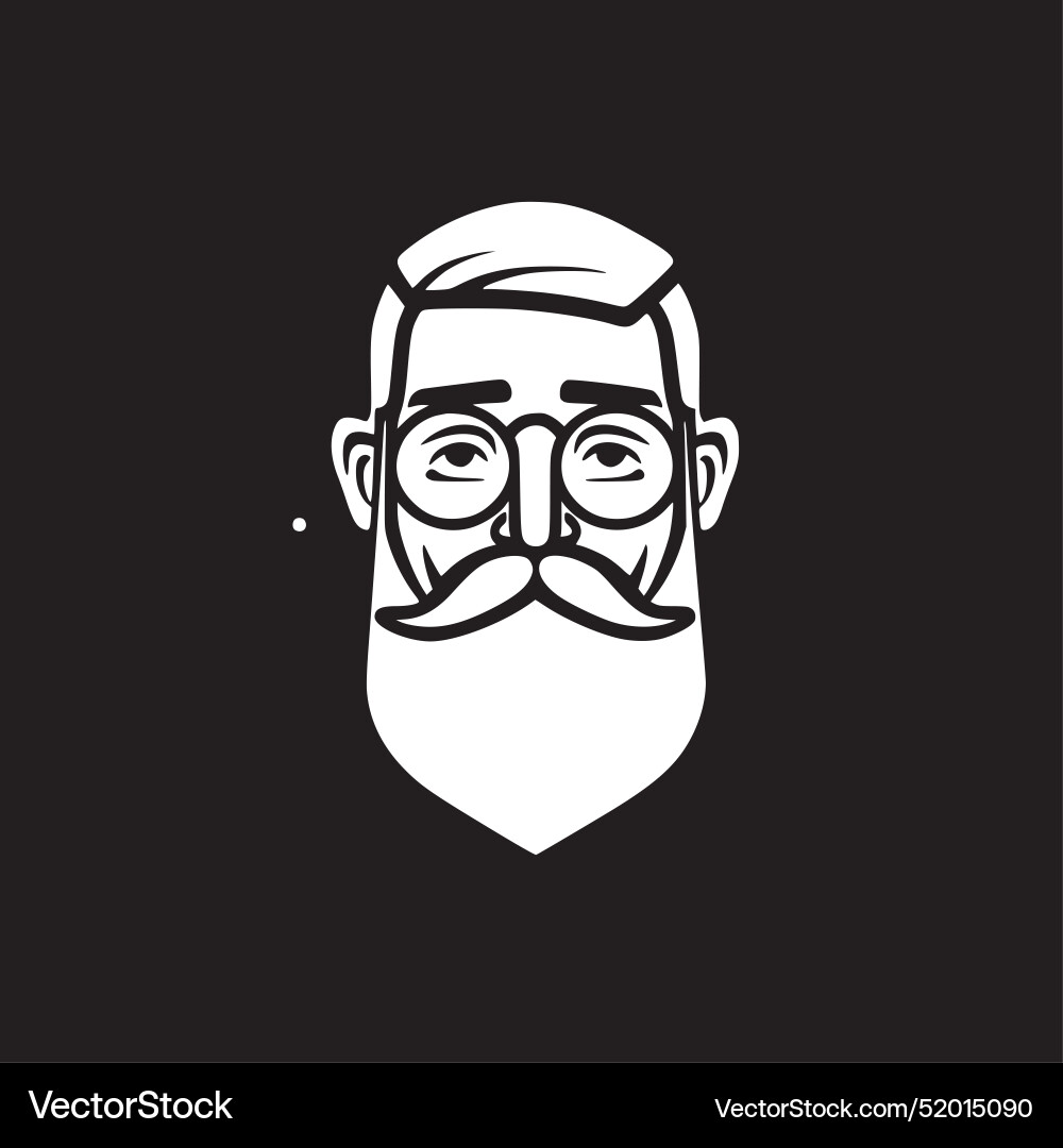 Papa - black and white isolated icon Royalty Free Vector