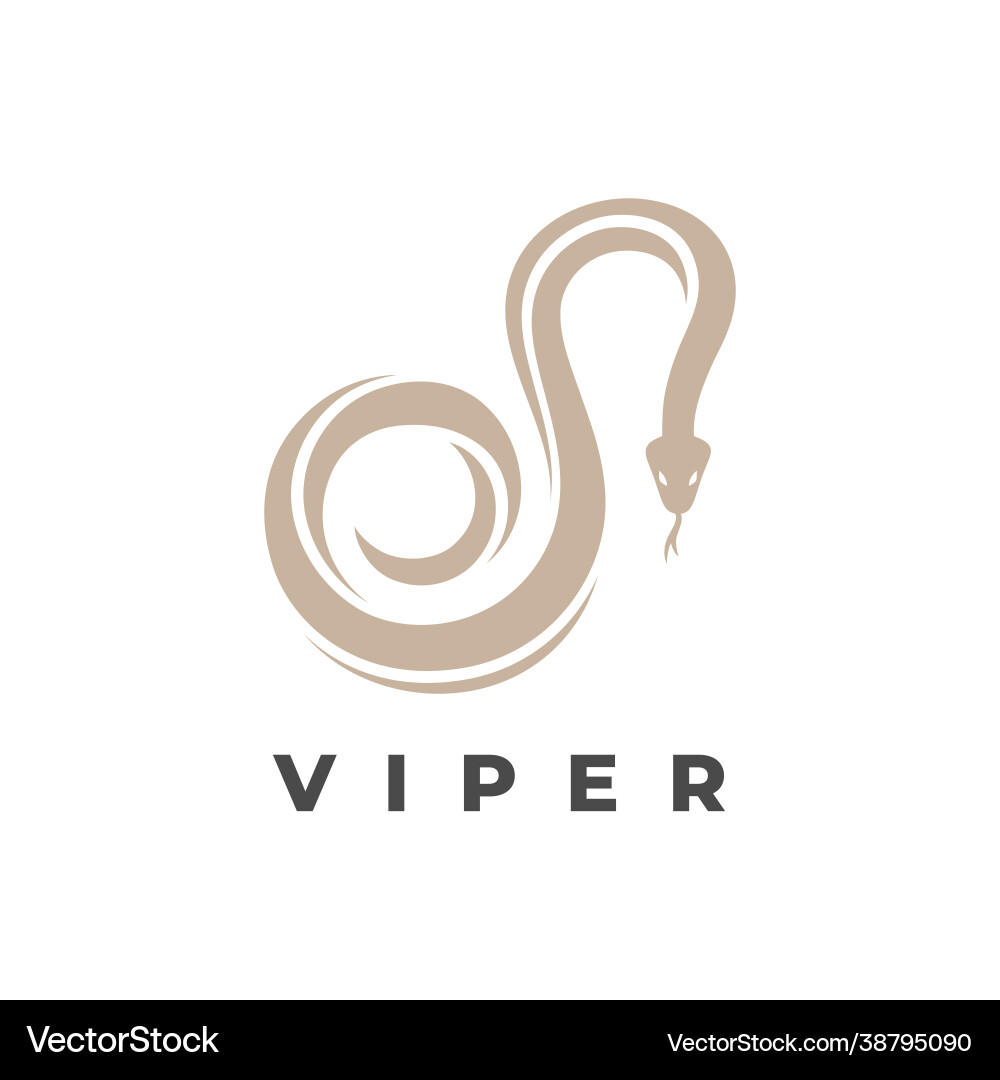 Viper snake symbol Royalty Free Vector Image - VectorStock