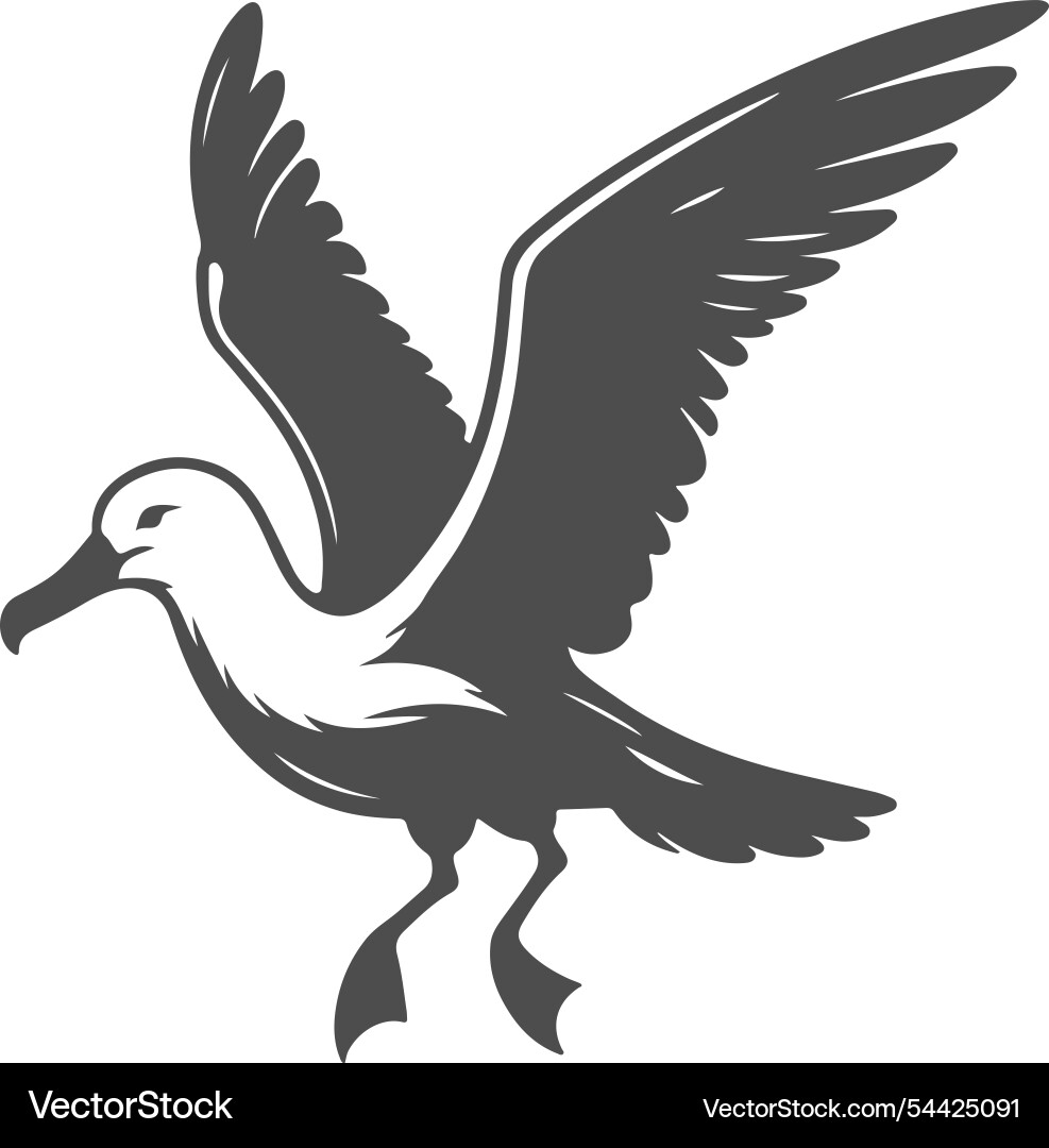 Albatross art Royalty Free Vector Image - VectorStock