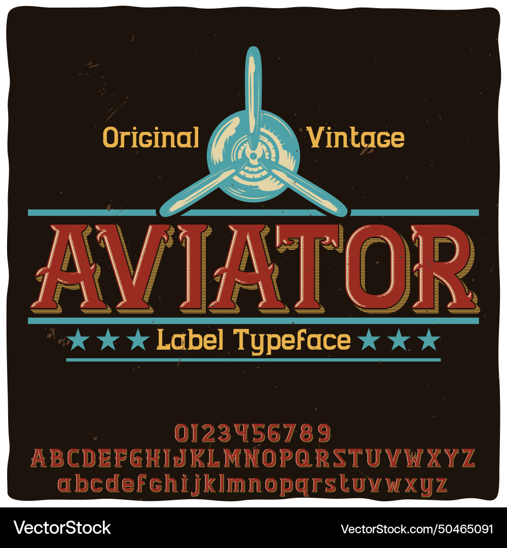 Good handcrafted font for any label design Vector Image