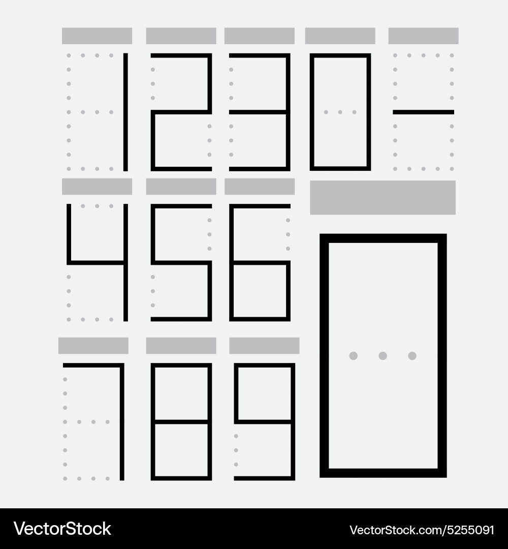 Numbers Royalty Free Vector Image - VectorStock