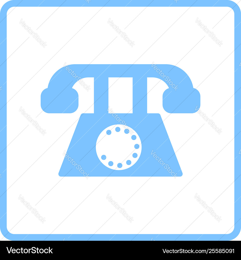 Old phone icon Royalty Free Vector Image - VectorStock