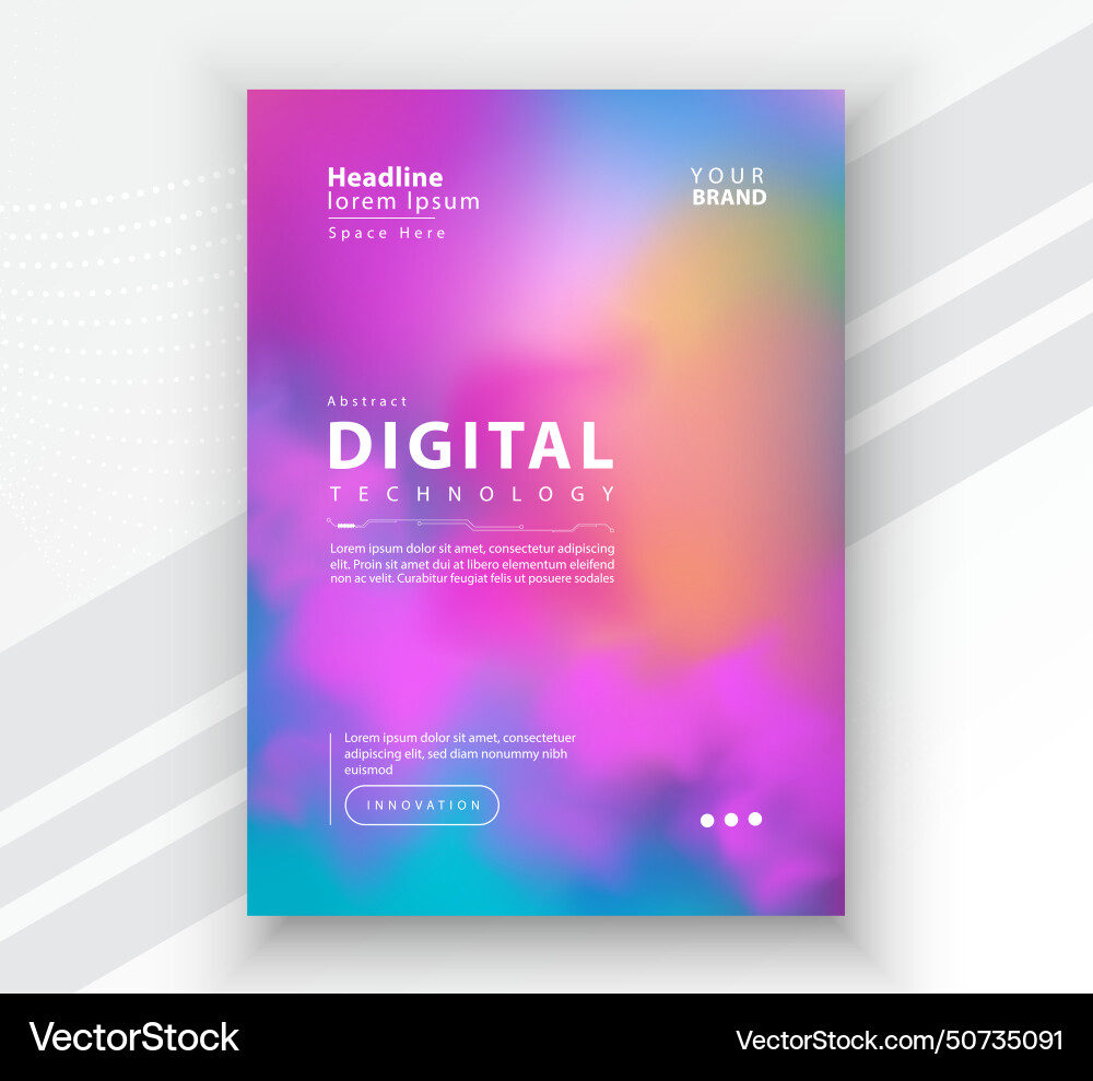 Poster brochure cover banner presentation layout Vector Image