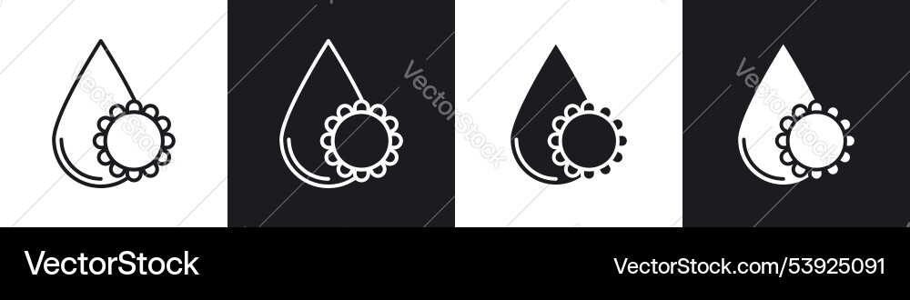 Sunflower oil icon Royalty Free Vector Image - VectorStock