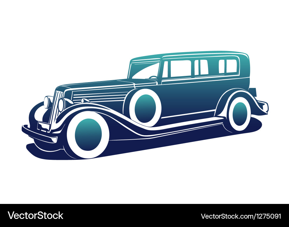 Vintage Automobile Royalty Free Vector Image - VectorStock