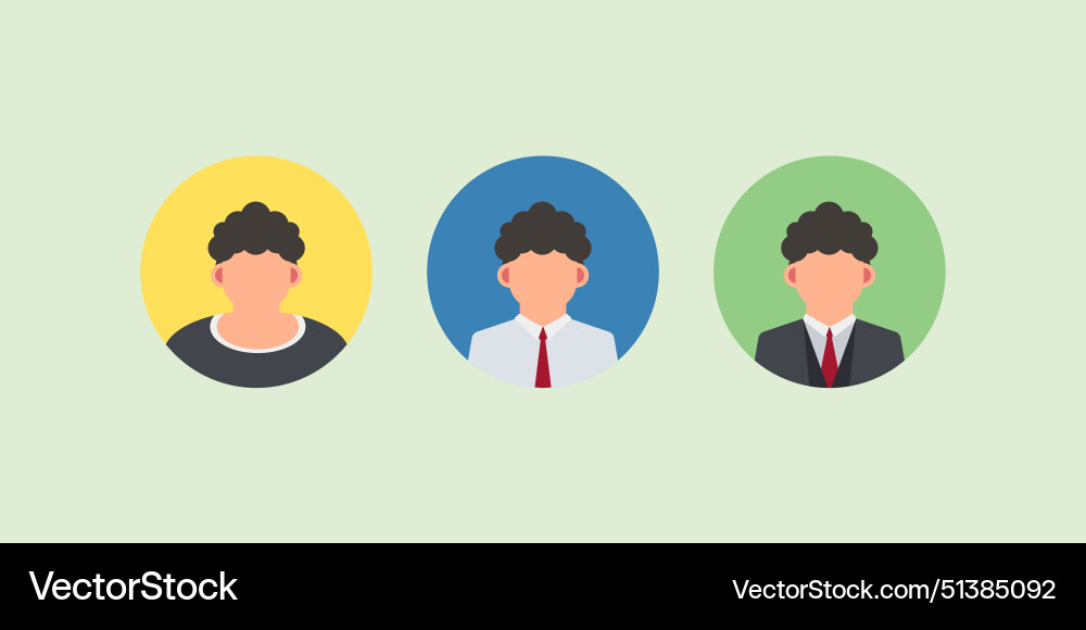 Avatar profile head silhouette avatar profile Vector Image