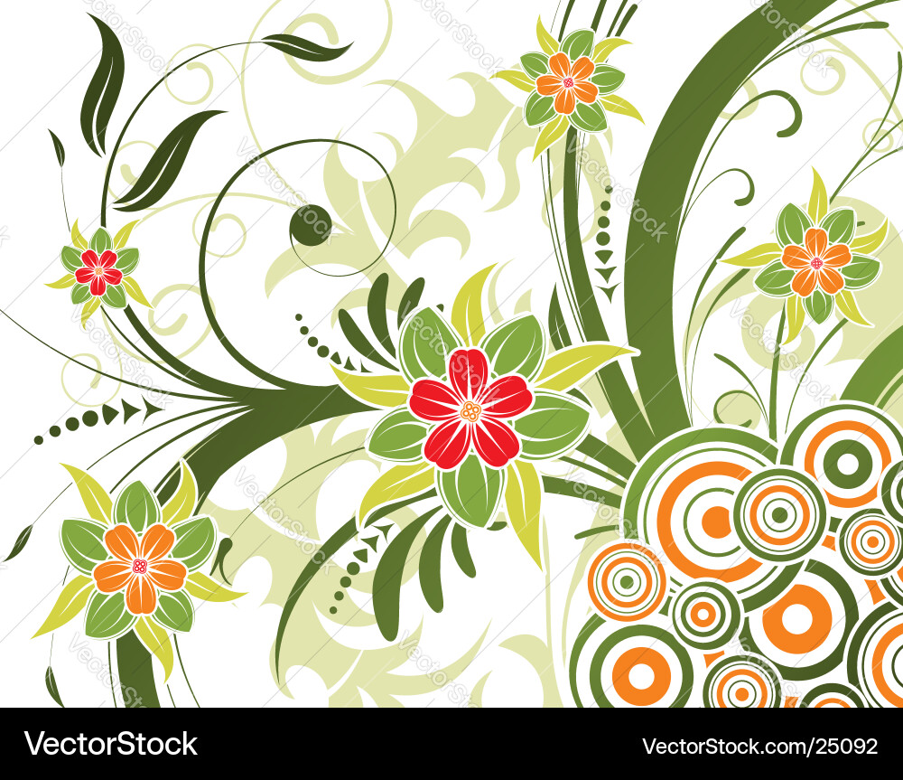 Background flower Royalty Free Vector Image - VectorStock