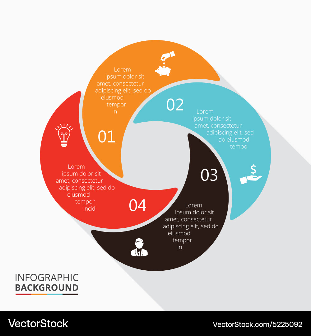 Circle element for infographic Royalty Free Vector Image