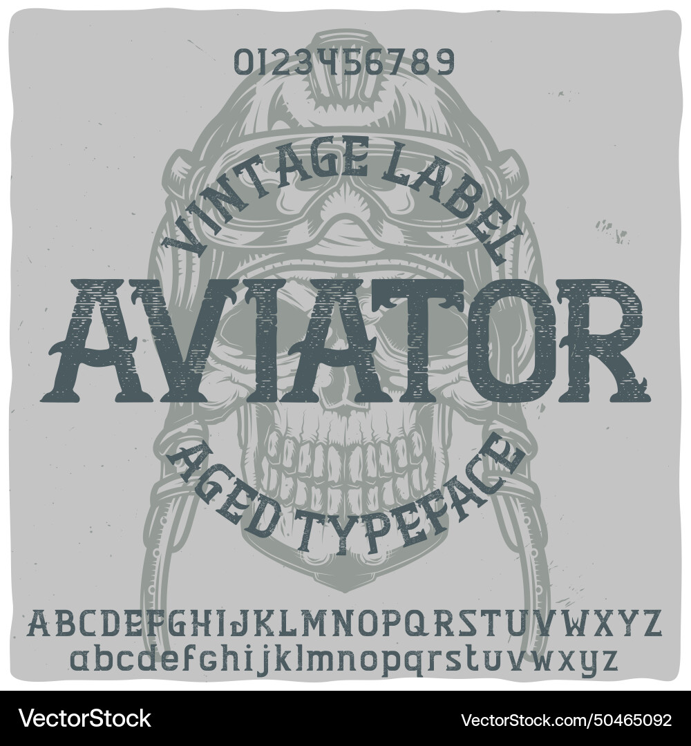 Good handcrafted font for any label design Vector Image