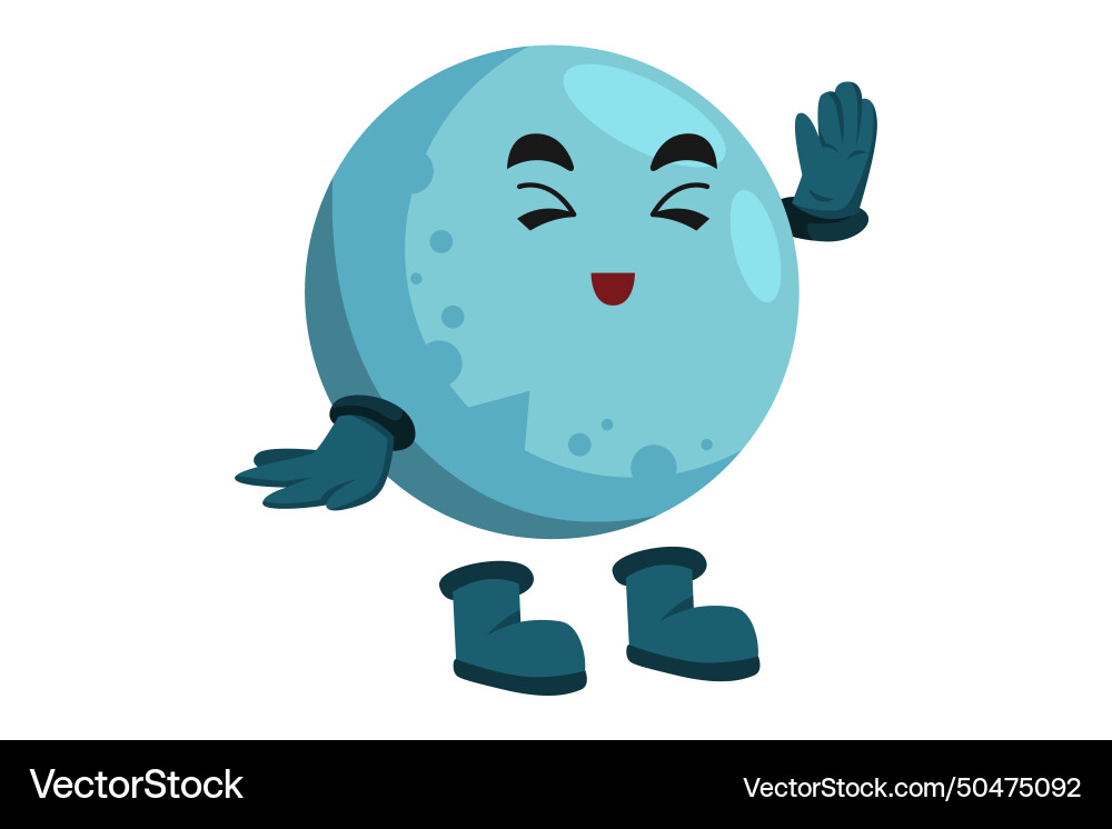 Solar system character design Royalty Free Vector Image