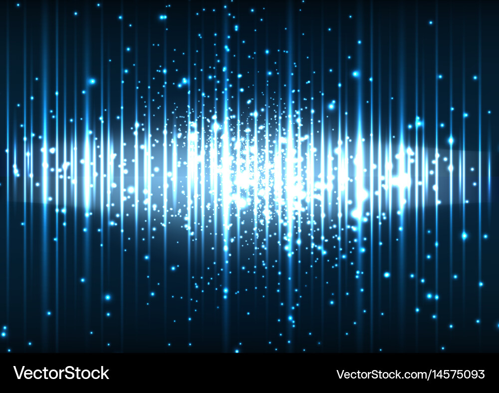Abstract blue space light effect background Vector Image