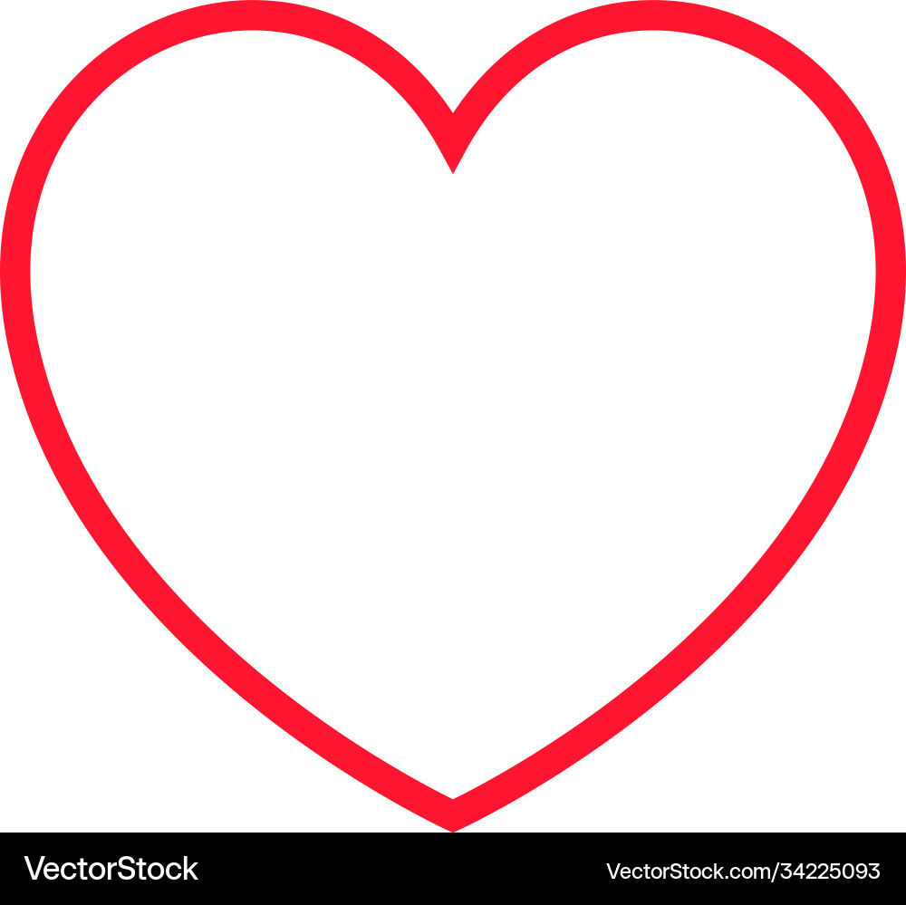 Heart Vector Line Art