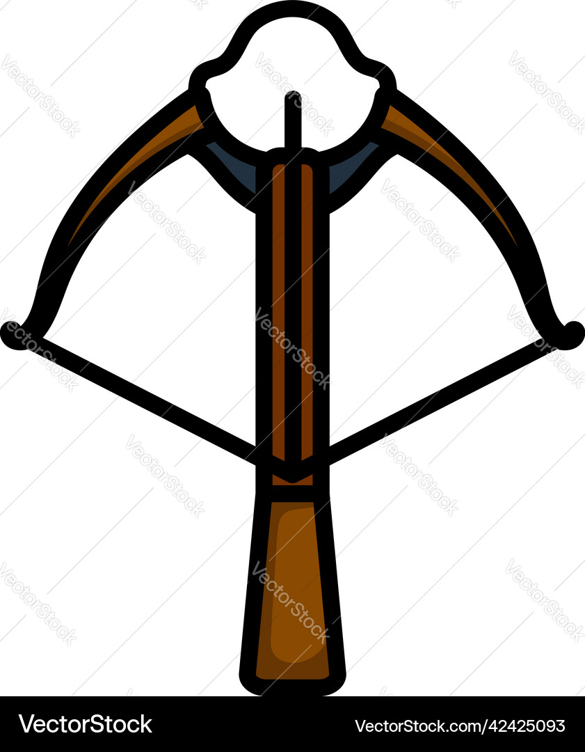 Icon of crossbow Royalty Free Vector Image - VectorStock