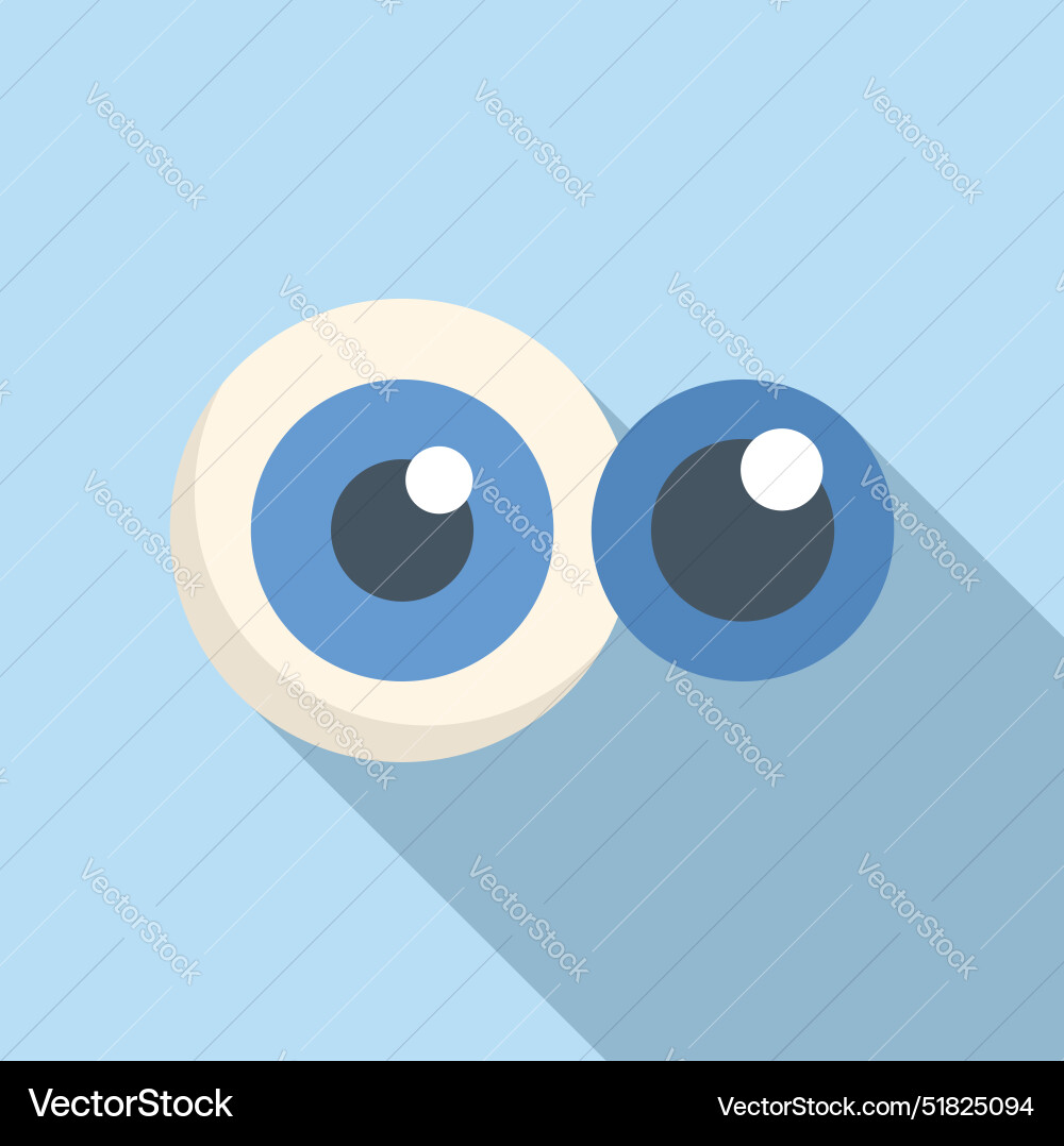 Cartoon eyes looking in different directions Vector Image