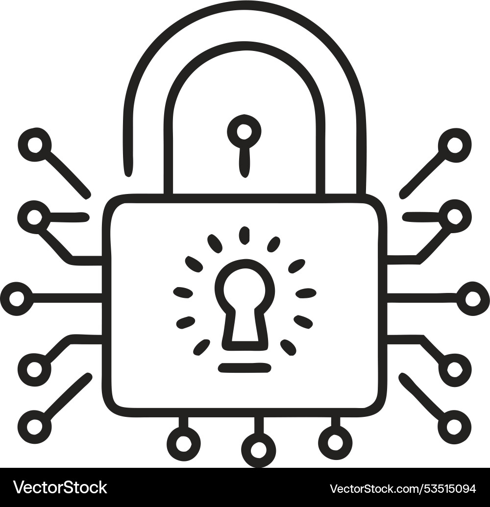 Data shield systems comprehensive protection Vector Image