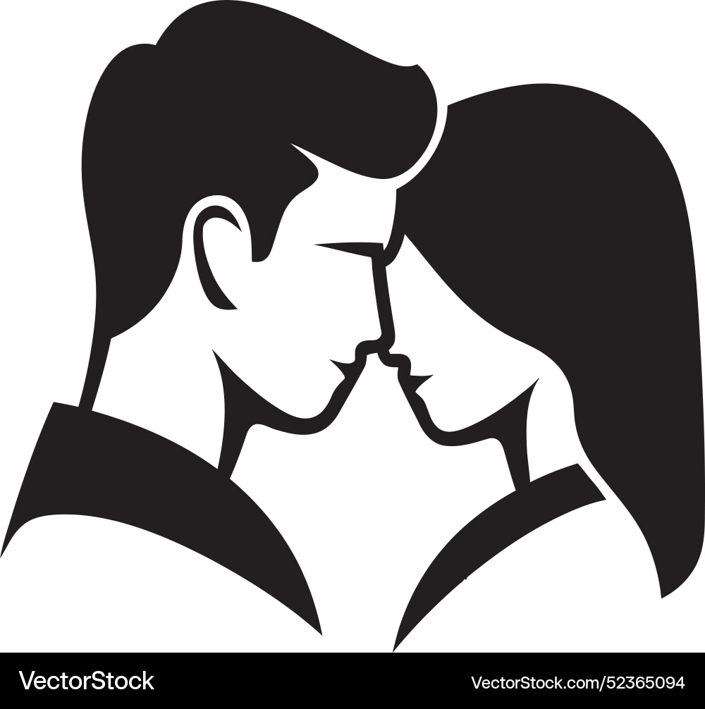 Expressive symphony couple love tale Royalty Free Vector