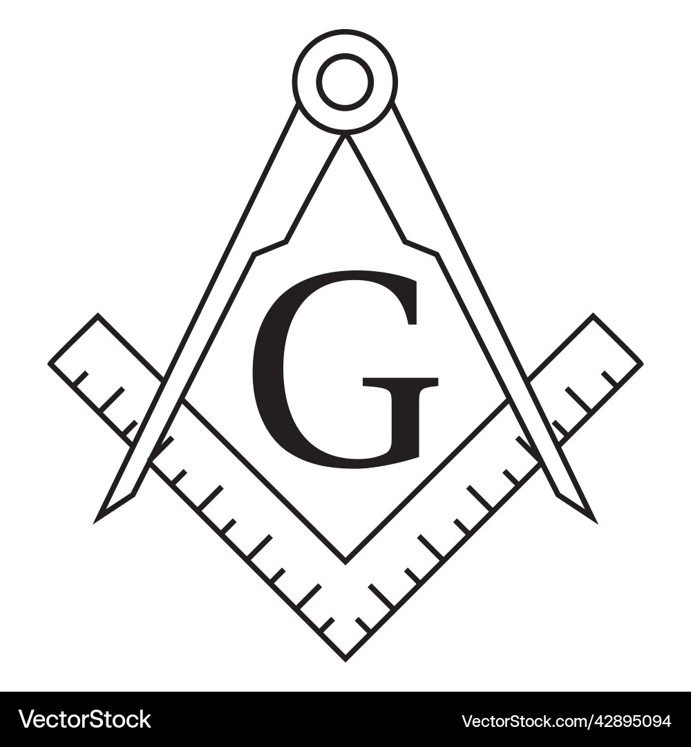 Masonry symbol high quality Royalty Free Vector Image