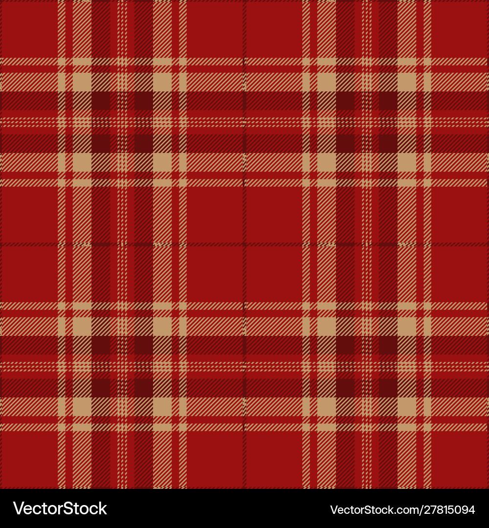 Red tartan plaid scottish pattern Royalty Free Vector Image