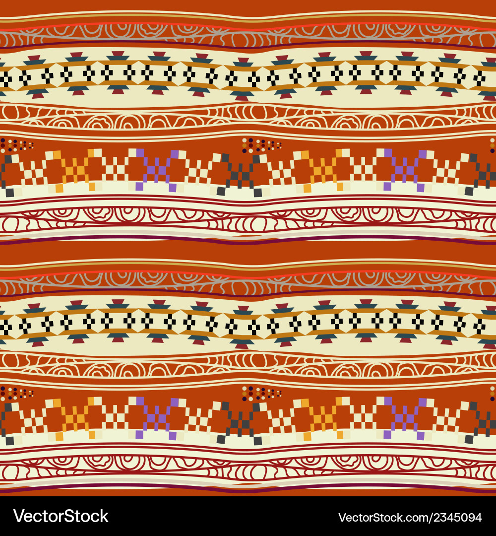 Seamless texture with abstract mexican pattern Vector Image