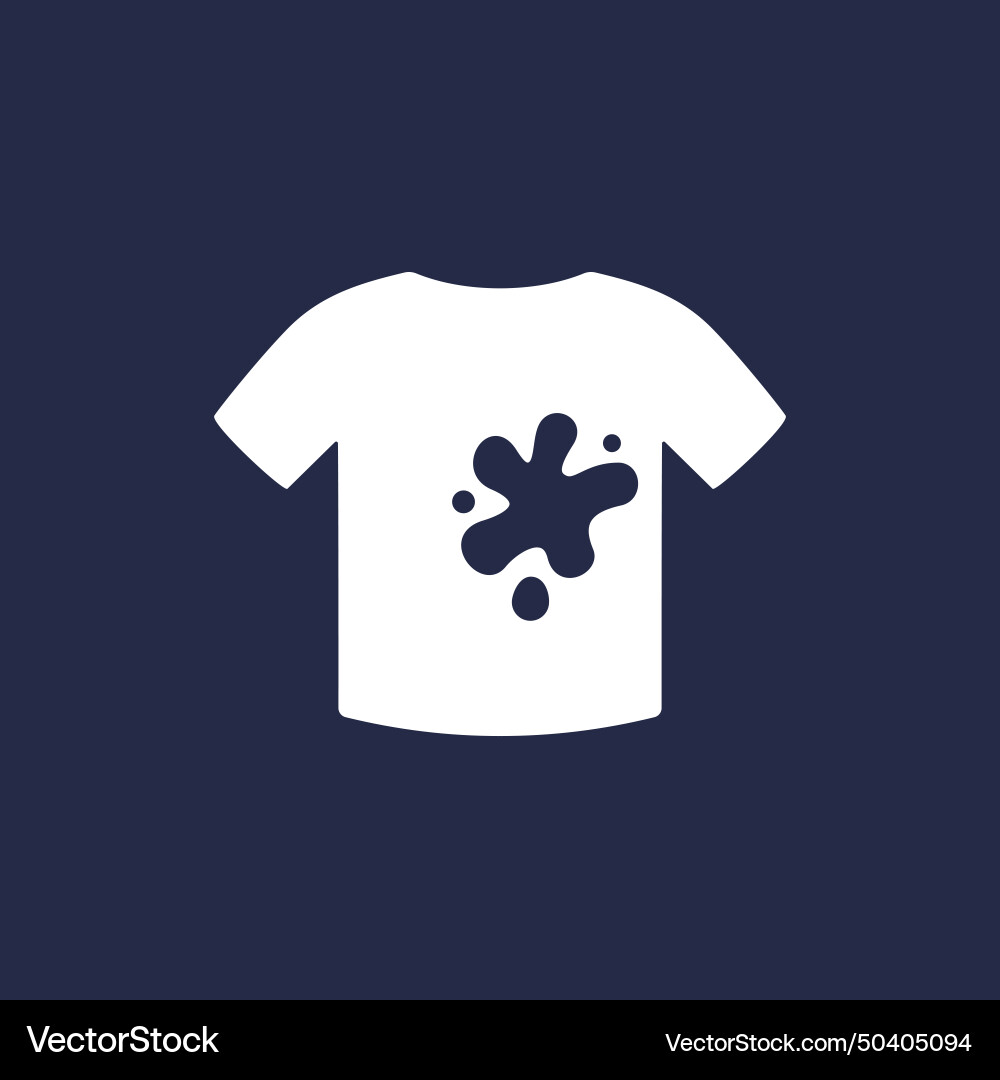 Stain on a shirt icon Royalty Free Vector Image