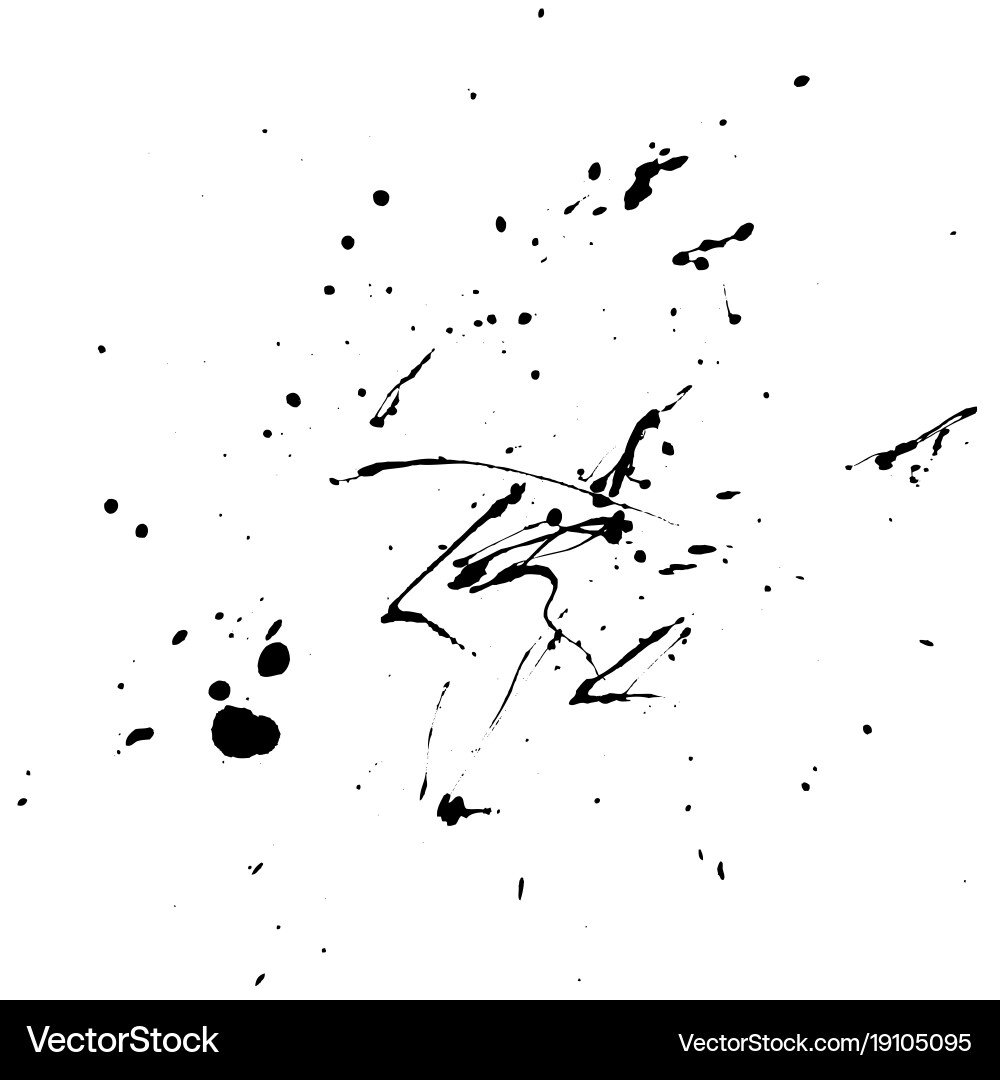 Black splash Royalty Free Vector Image - VectorStock