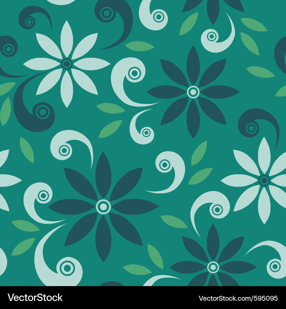 Botanical Floral Pattern Royalty Free Vector Image